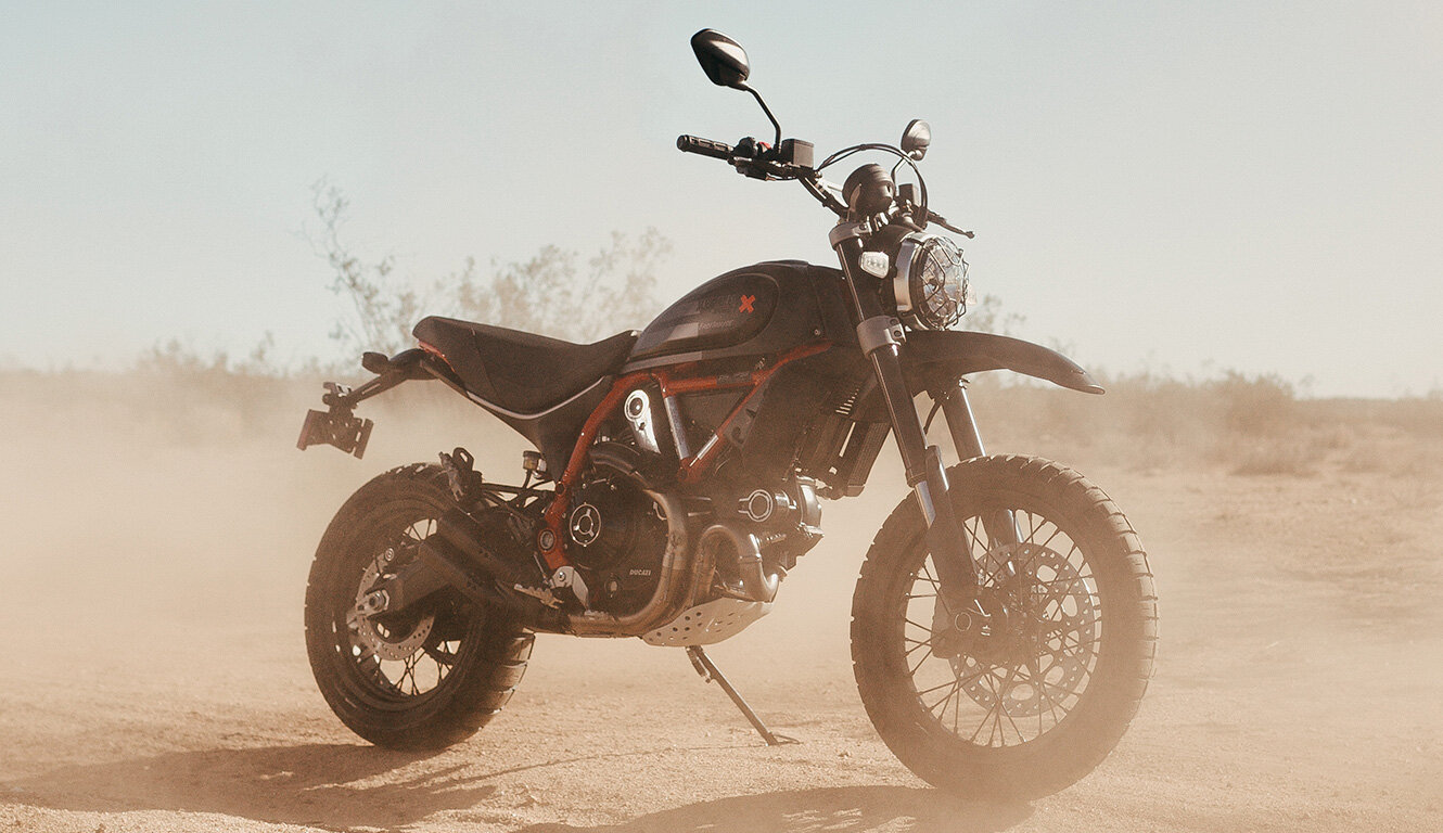 Scrambler Ducati Desert Sled Fasthouse — Overland Expo®