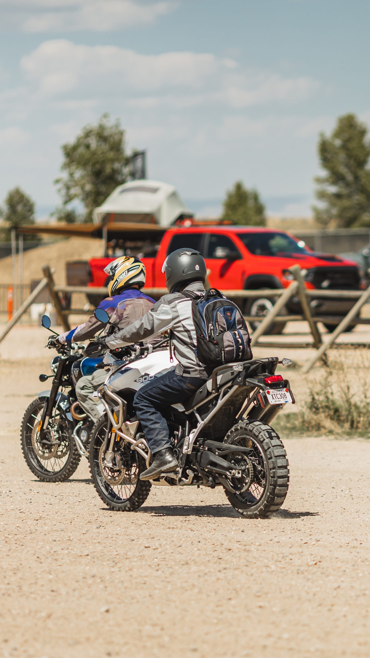 Don't Forget Your Helmet– Triumph Demos at Overland Expo