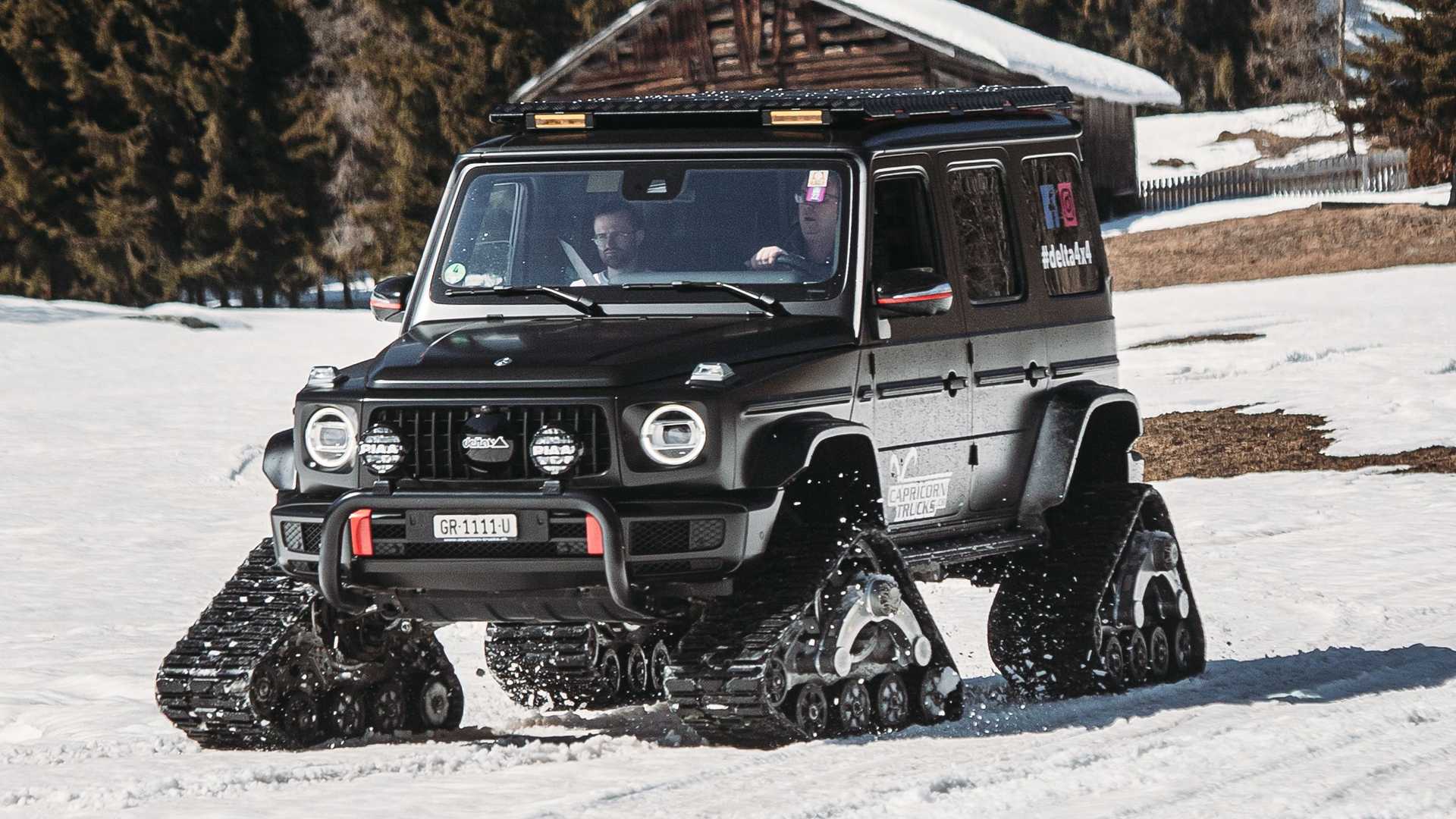 Delta 4x4 Builds $300,000 Mercedes G500 on Tank Tracks