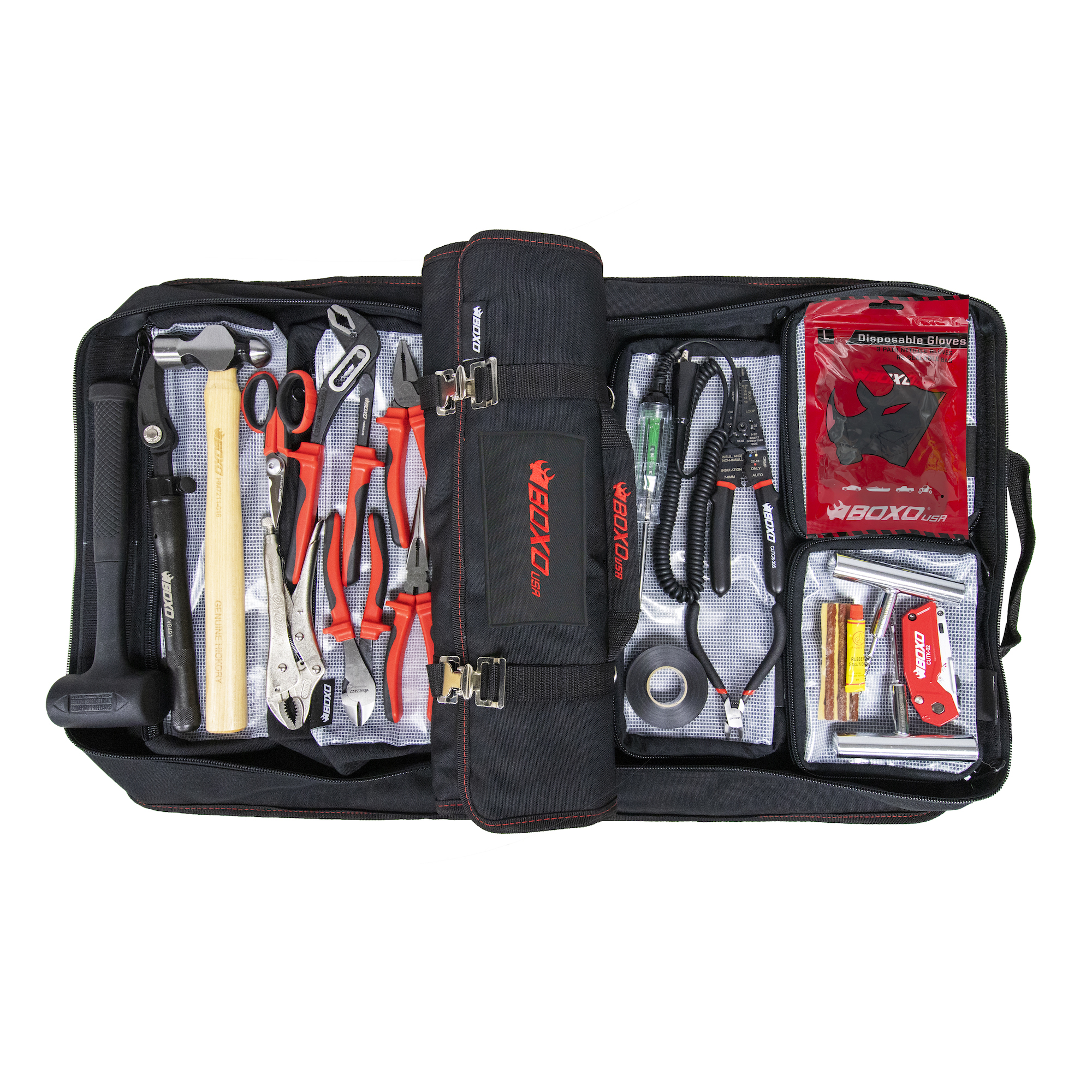 Tool Kit: BoxoUSA Off-Road Tool Bag with Tool Roll Overland Expo