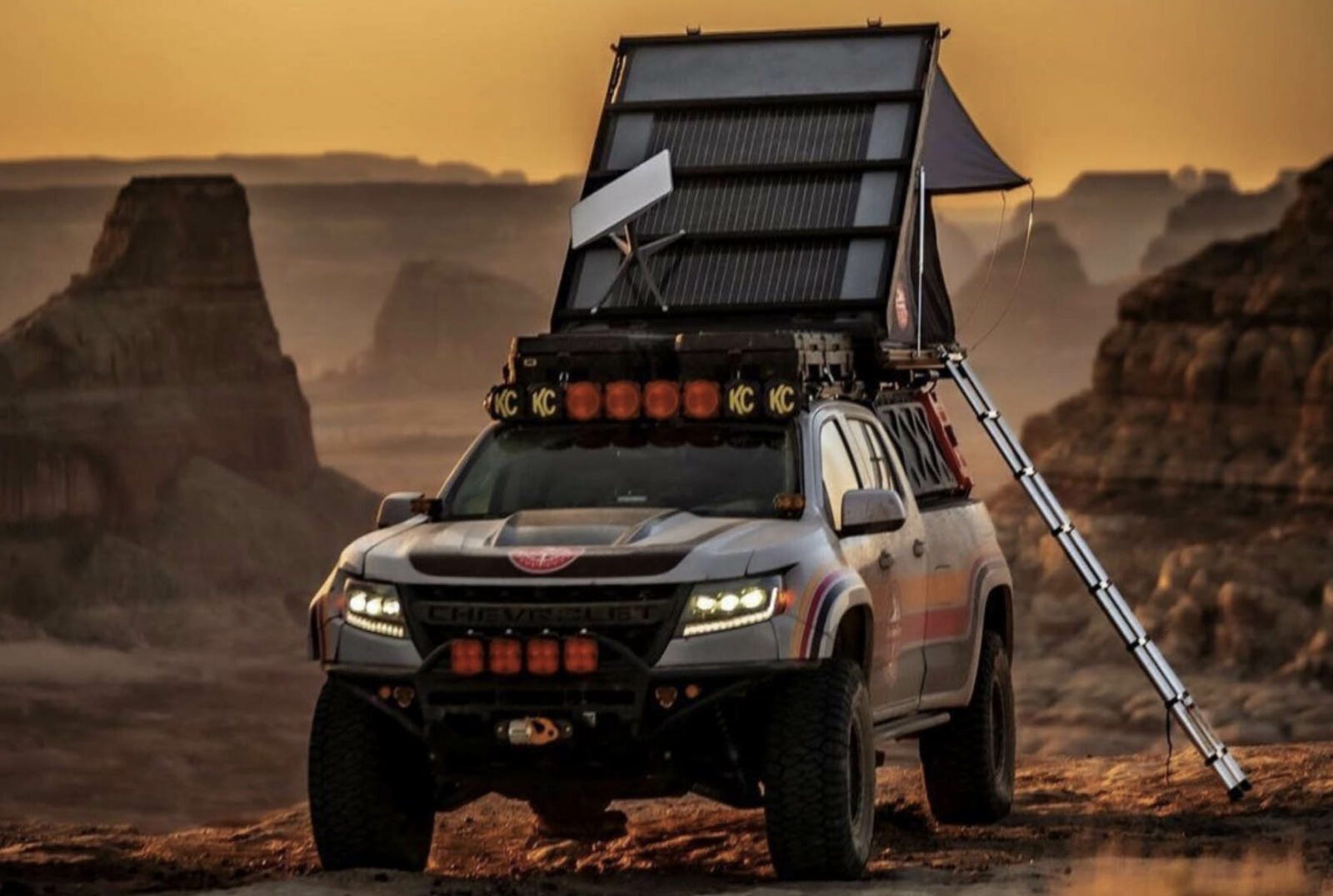 Sunflare Solar Panels for Rooftop Tents Overland Expo