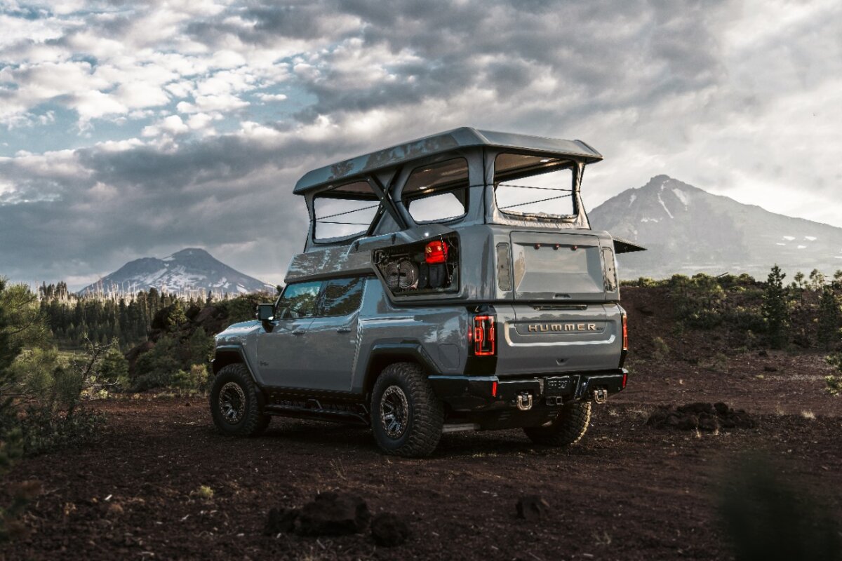 GMC, EarthCruiser Announce Hummer EV Overlanding Upfit Kit