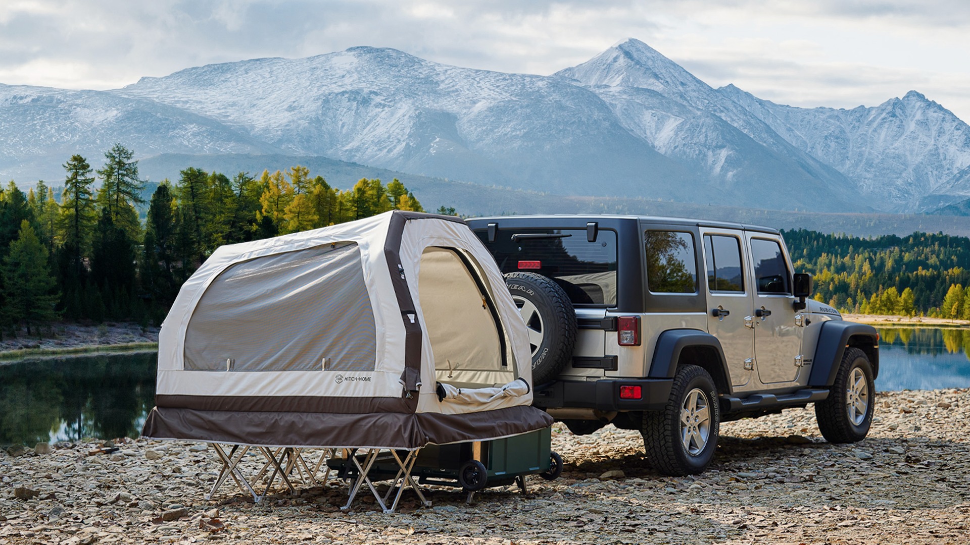 Hitch-Home Air Tent Mounts To Your Rig's Trailer Hitch Overland Expo