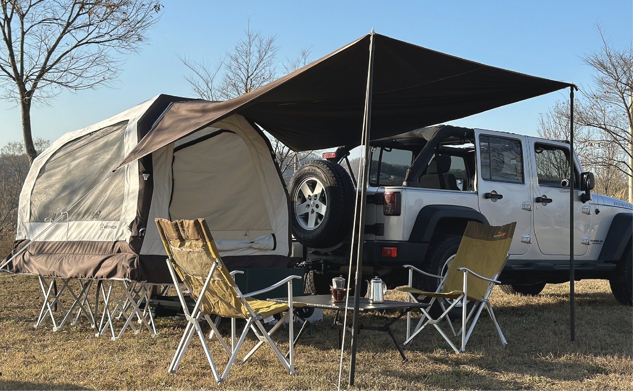 Hitch-Home Air Tent Mounts To Your Rig's Trailer Hitch Overland Expo