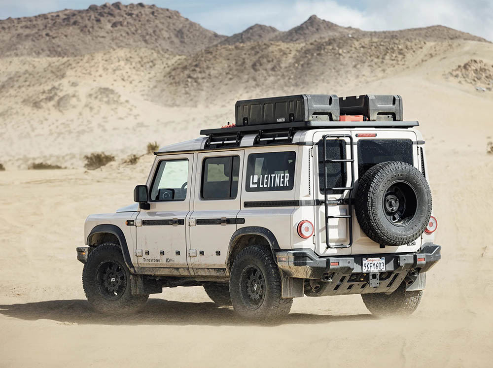 Leitner Rack and Light Options for Grenadier Overland Expo