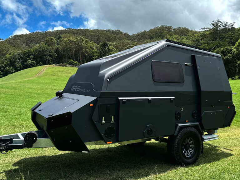 BRS Offroad Debuts $91,000 'Carbon' Pursuit Trailer Overland Expo
