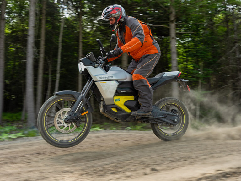 First Ride Review: New ‘Can-Am’ Origin ADV Electric Motorcycle Overland ...